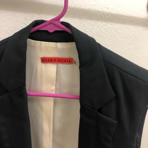 Alice + Olivia | Other | Alice Olivia Black Slim Tailored Vest | Poshmark